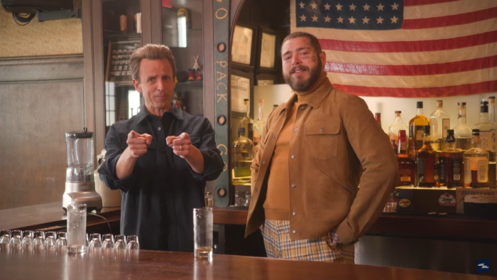 Seth Meyers Spends A Delightful Day Drinking With Post Malone