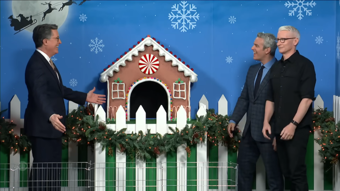 Anderson Cooper and Andy Cohen Help Stephen Colbert Rescue Rescue Dogs