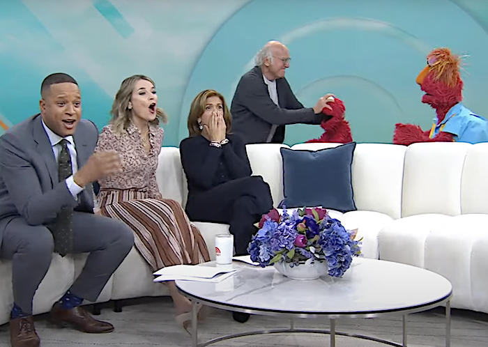Larry David Physically Attacks Elmo On Live TV: 'Somebody Had To Do It'